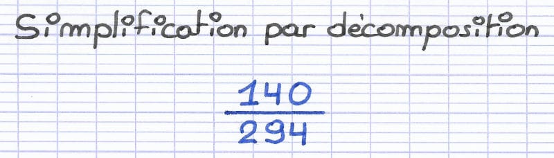 Simplifier une Fraction par Décomposition en Facteurs Premiers