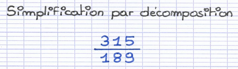 Simplifier une Fraction par Décomposition en Facteurs Premiers