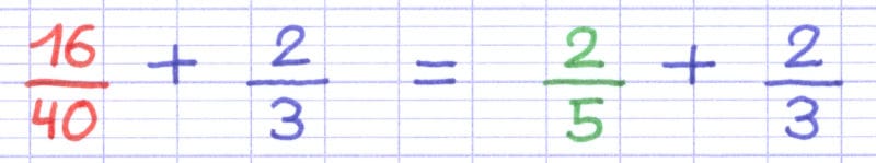 Additionner des Fractions (dénominateurs différents)
