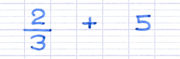 Additionner une Fraction avec un Nombre Entier