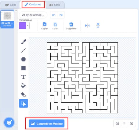 Scratch : Créer et Importer un Labyrinthe | Math Coaching