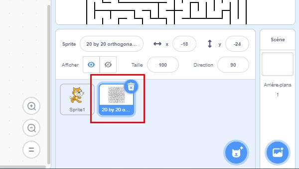 Scratch: Créer et Importer un Labyrinthe